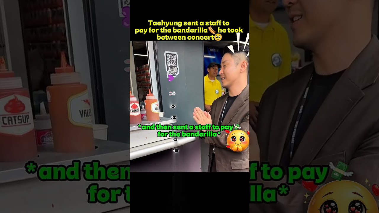 Taehyung sent a staff to pay for the banderilla he took between concert🥺