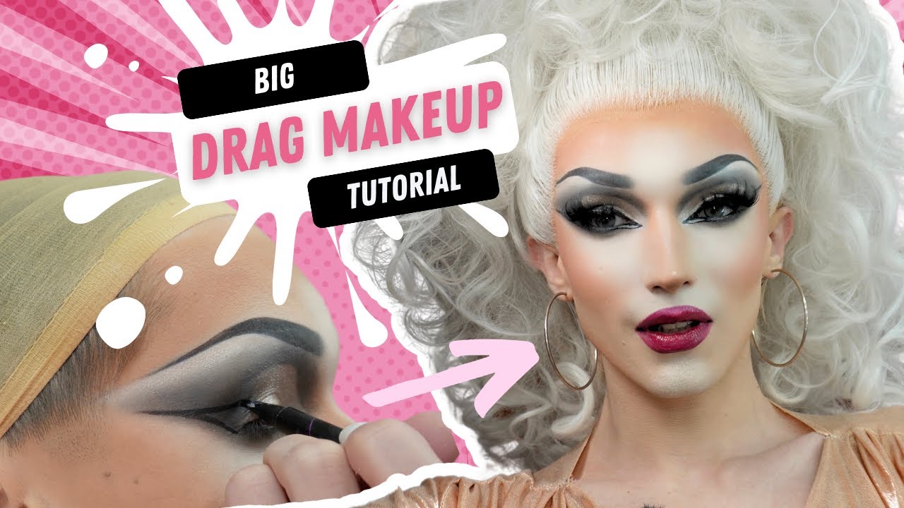 Big grey drag makeup eyeshadow tutorial | Beginner Friendly!