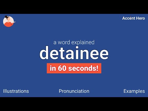 DETAINEE - Meaning and Pronunciation