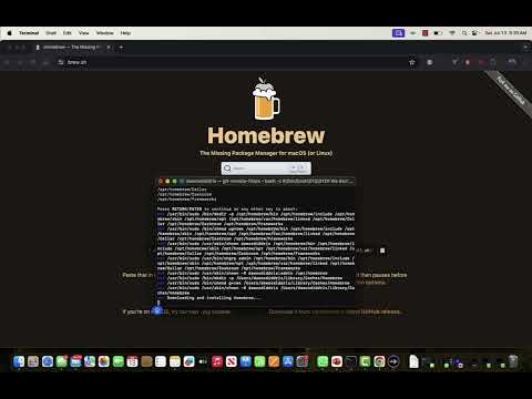 Installing Homebrew Package Manager for macOS