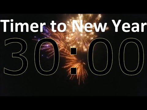 COUNTDOWN NEW YEAR 2025 30 minute Timer to New Year 2025 Happy New Year