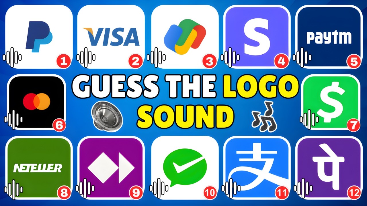 Guess The Popular Payment & Money App Logo Sound 🔊💳 | PayPal, Visa, Mastercard, Cash App
