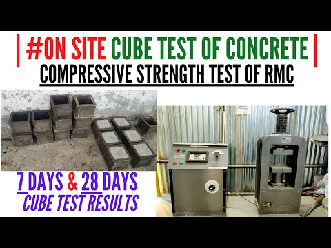How to do Concrete Test at Construction Site | Practical of Cube Test | Compressive Strength of RMC