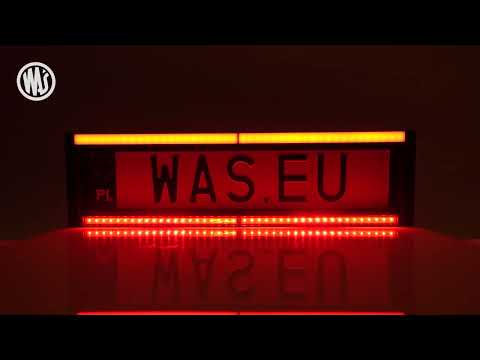 WAŚ - W253 - index 2116 DD P lamp like licence frame