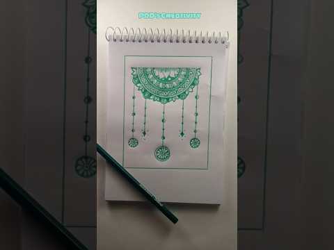 😍💮☘️🤩Aesthetic Mandala Art using Colour Pencil|| #shorts #trending #shortvideo #shortsfeed #art #diy