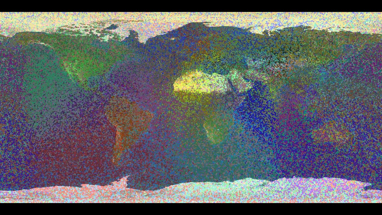 Population Algorithms: Equal Population Countries, Random Initialization and 4 value counties