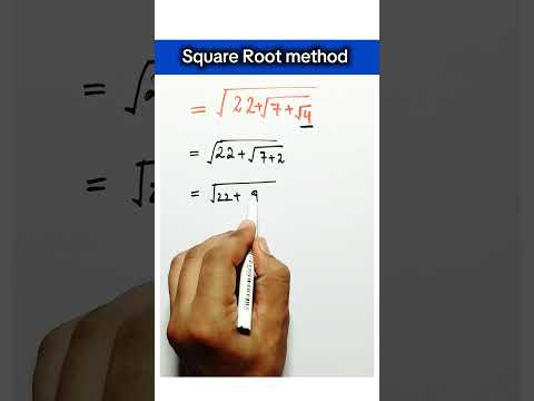 Square Root method #maths #educational #mathematics