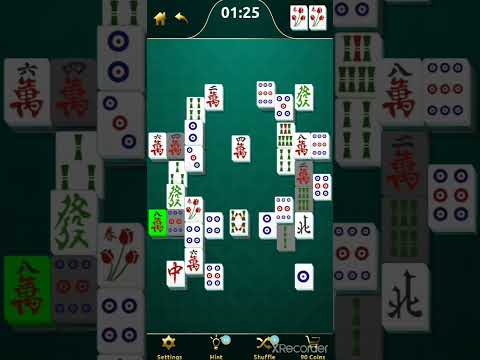 We play mahjong solitaire. Free online game.