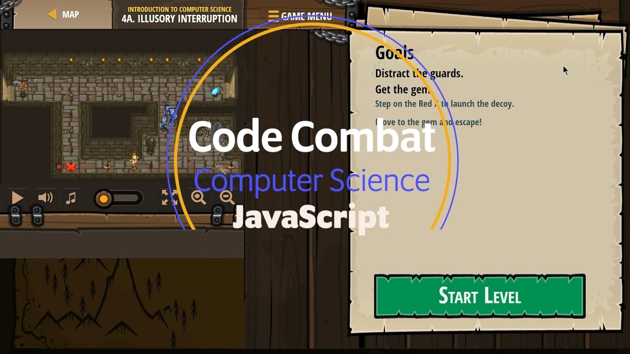 Code Combat - Level 4A JavaScript Tutorial with Solution