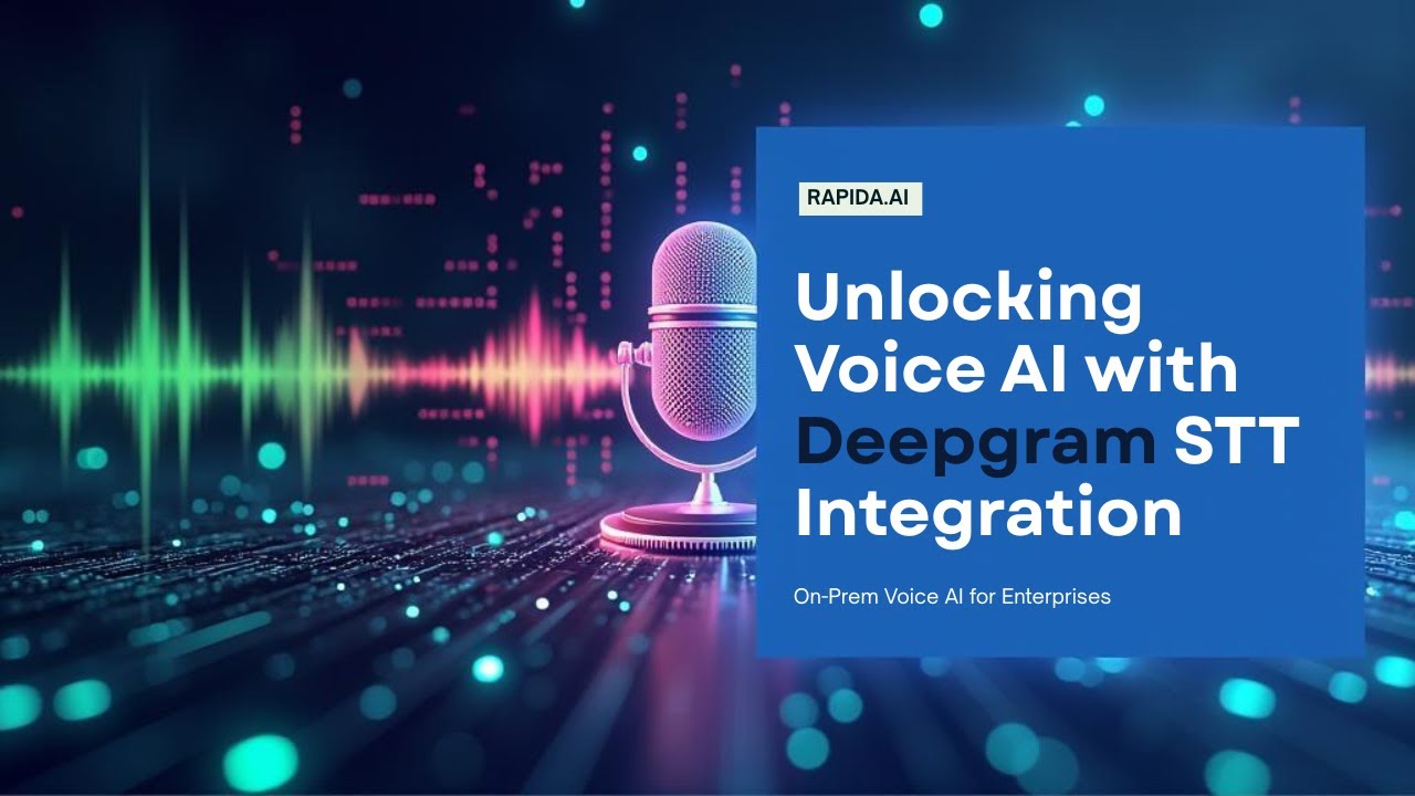 Integrating Deepgram for Speech to Text inside Rapida.ai