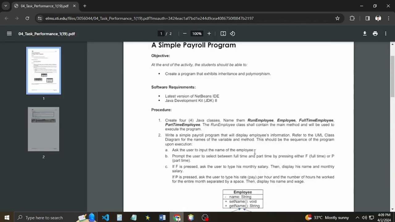COMPRO 2 TASK PERFORMANCE BY PAIR