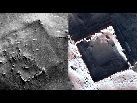 Mars, unexplained square structures. – new science