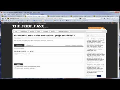 Smart Passworded Pages Plugin – The Code Cave