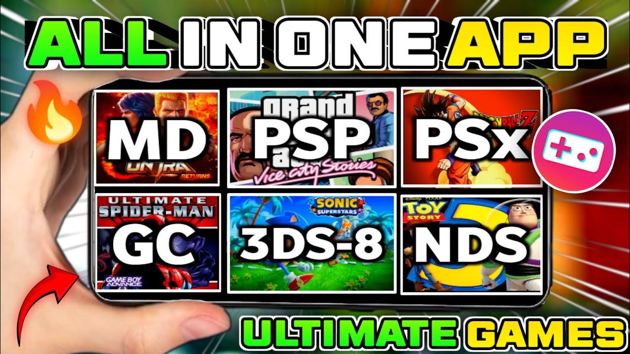 “🔥One Emulator = All Games | Android 2025 (PS2, PSP, NDS, GBA)”