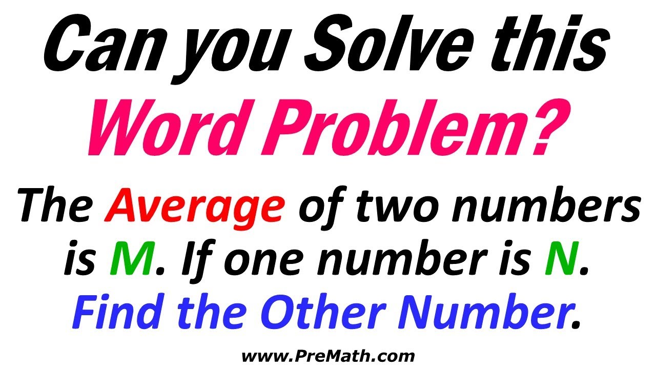 Can you Solve this Math Word Problem involving Averages and Algebra?