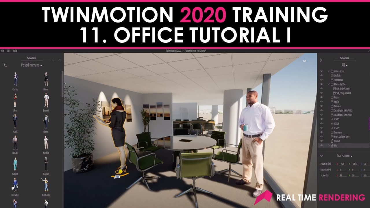 Twinmotion Training Course (11). Office Interior Tutorial Part I