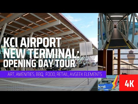 A look into Kansas City's NEW airport terminal | Explore art, food, aviation & amenities KCI Airport