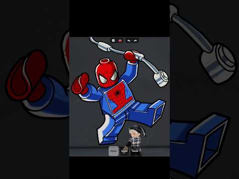 Drawing Spider-Man Lego in Roblox Spray Paint ! Who's Next? 🕷️🕸️ #roblox #lego #shorts  #robloxart