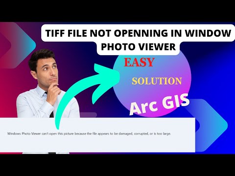 View Tiff file using window photo views // ARCGIS //QGIS