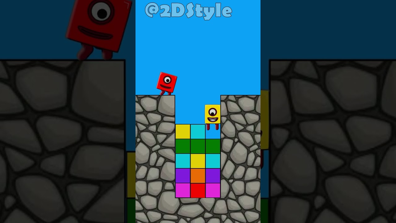 Numberblocks Team Up to Cross the Giant Hole!🌈