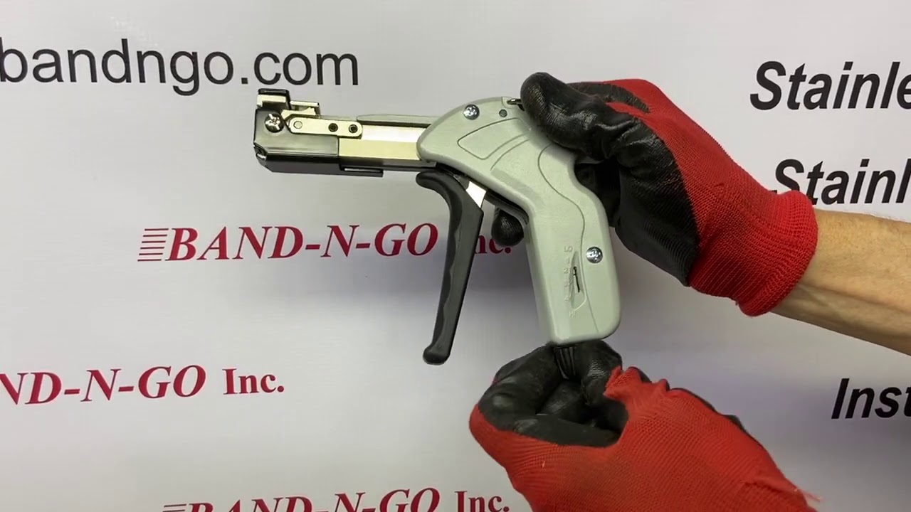 How to use the Stainless Steel Cable Tie Tensioning Tool With Auto Cut Off