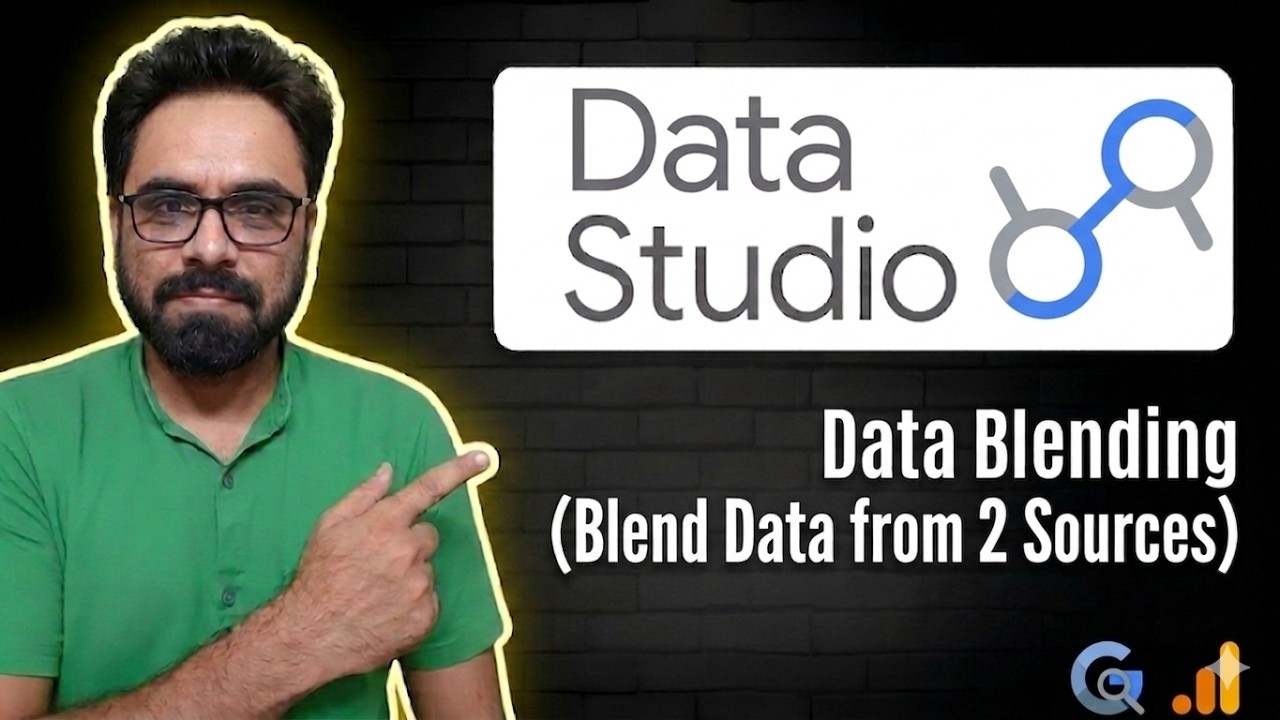 Data Blending Data Studio - Data Studio Tutorial 14 - Robin Mehta