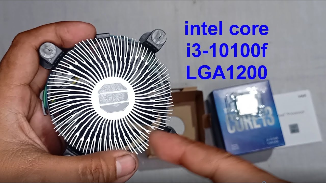 Unboxing Intel Core i3-10100F