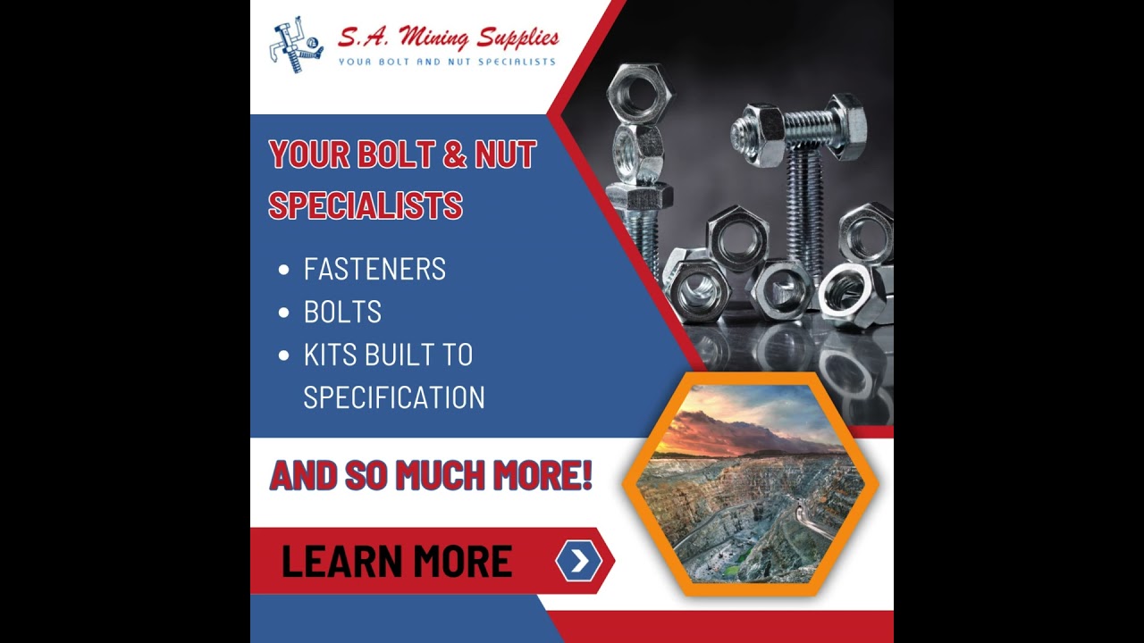 SA Mining Supplies - Your Bolt And Nut Specialists