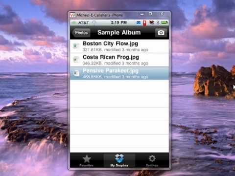 How to use Dropbox your iPhone