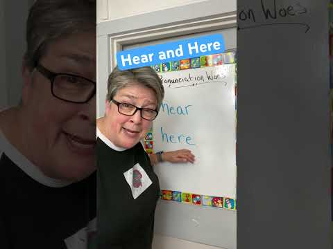 Hear vs Here#pronunciation #english #easyenglish#homophones