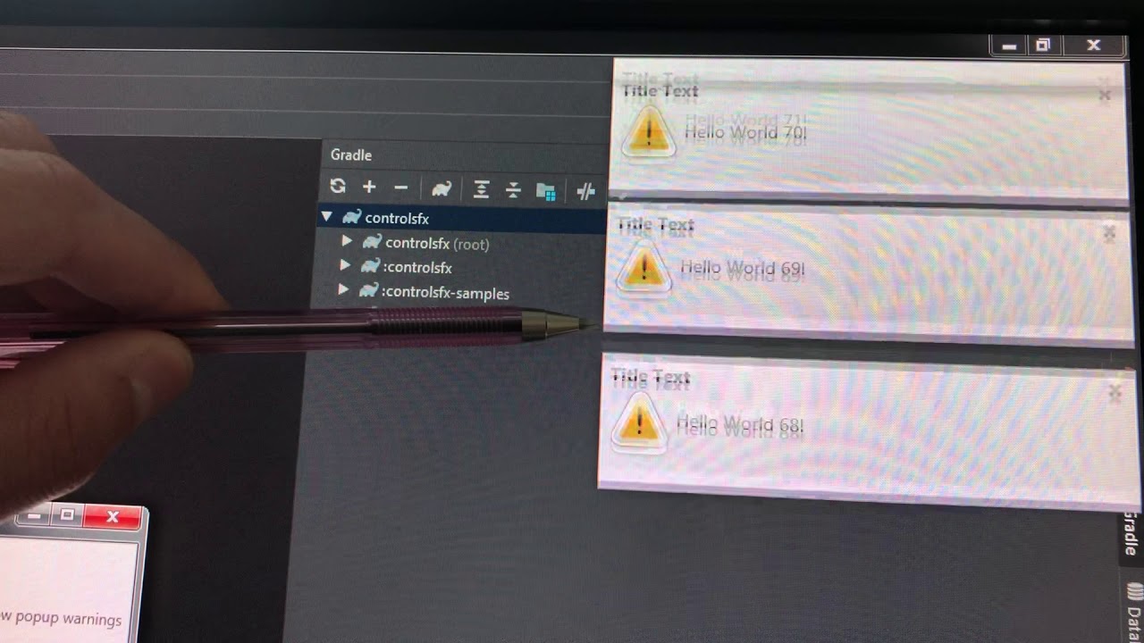 ControlsFX Notifications - wrong distance between notifications