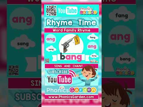 ANG | Word Family | Stick Some Letters Stuck Together | Phonics Garden