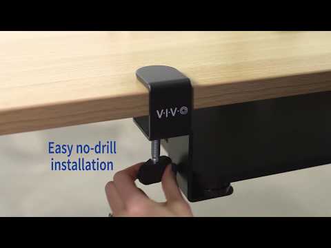 MOUNT-KB05F Under-desk clamp on keyboard tray by VIVO