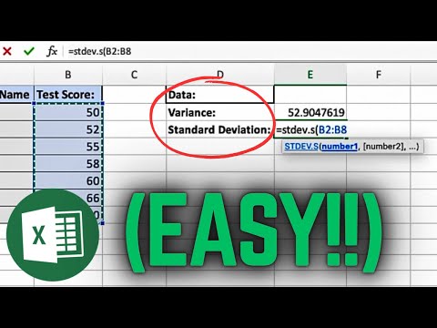 Calculate Variance and Standard Deviation | Excel