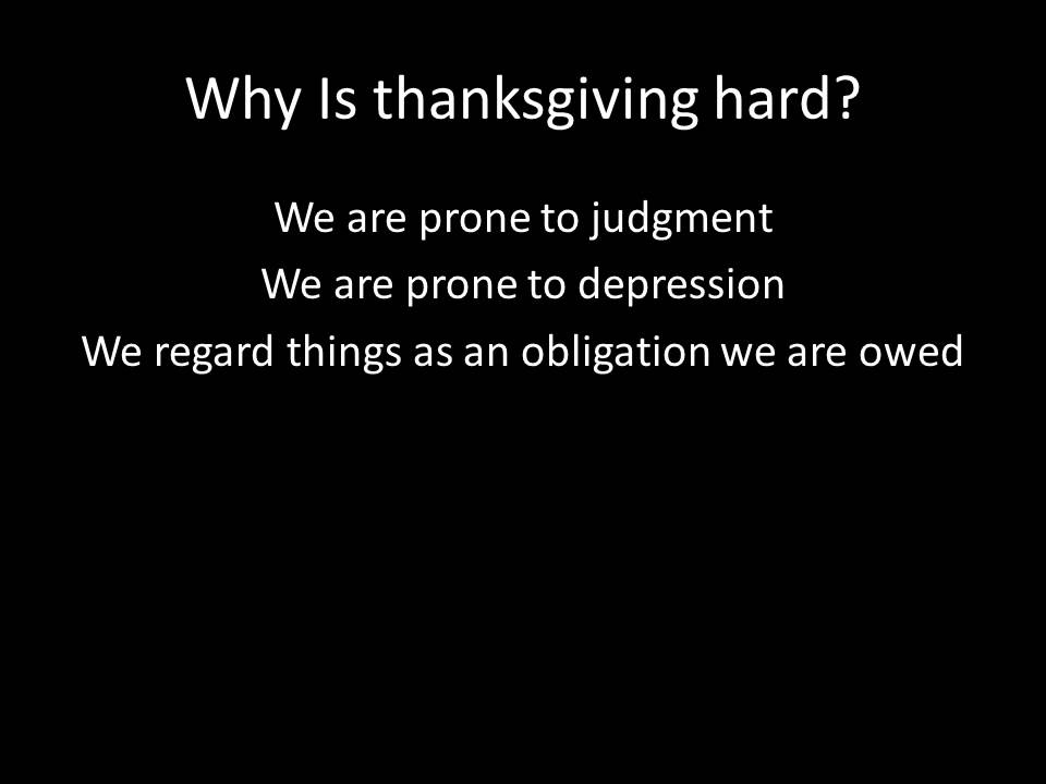 Thanksgiving presentation
