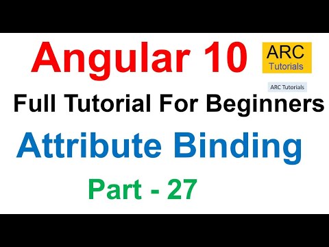 Learn Angular 10 Tutorial 27 Attribute Binding in Angular | Angular 10 Tutorial For Beginners ...