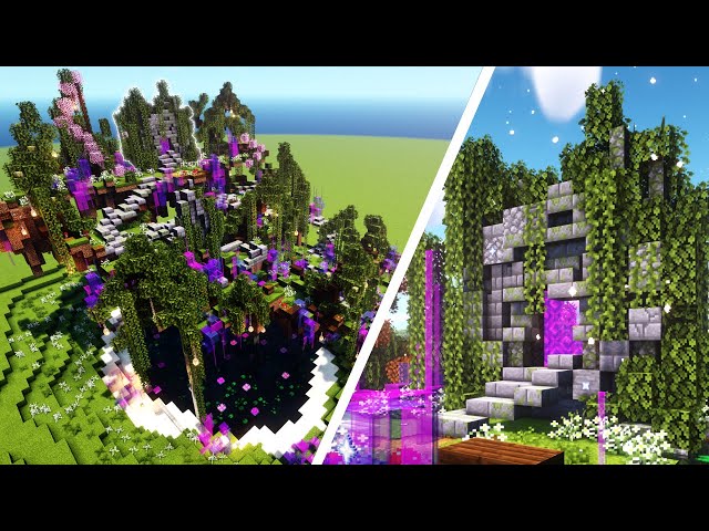 Nether Portal Timelapse + Schematic Minecraft Map