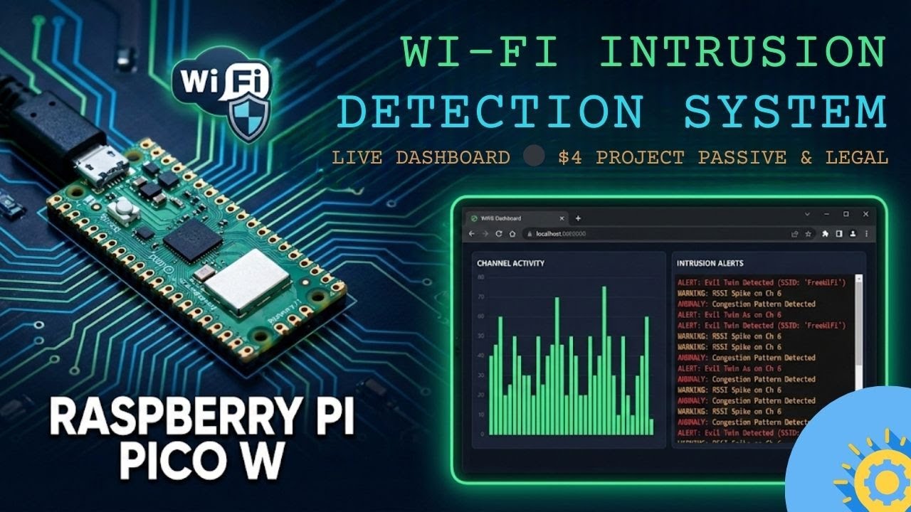 Wi-Fi Intrusion Detection System on Raspberry Pi Pico W | Embedded Cybersecurity Project