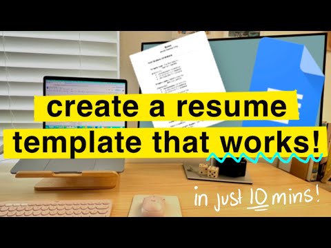 Create a resume template in Google Docs! | Clean & EFFECTIVE resume format! 💰💰