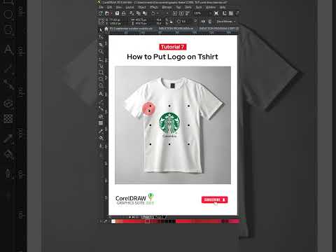 placing a logo on a T-shirt using CorelDRAW #graphicdesigntools #coreldraw #graphictips