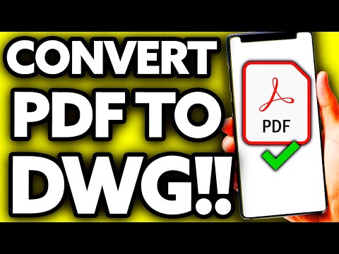How To Convert PDF to DWG [Very EASY!]