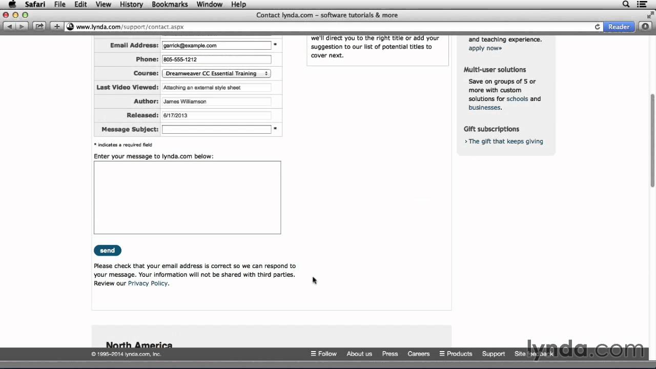 How to request a course and training topic