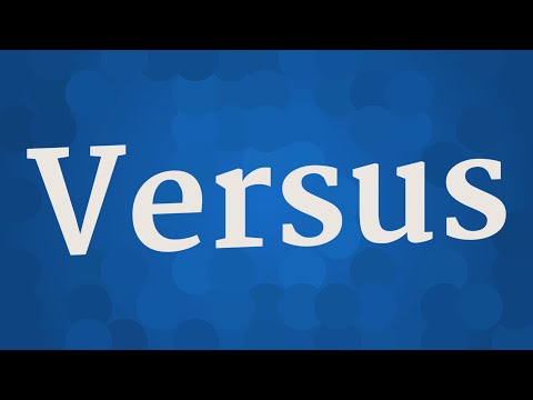 VERSUS pronunciation โข How to pronounce VERSUS