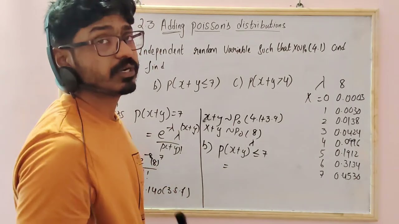 2.3 adding poissons distributions Pearson  Ial maths remote learning series statistics 2 Pearson