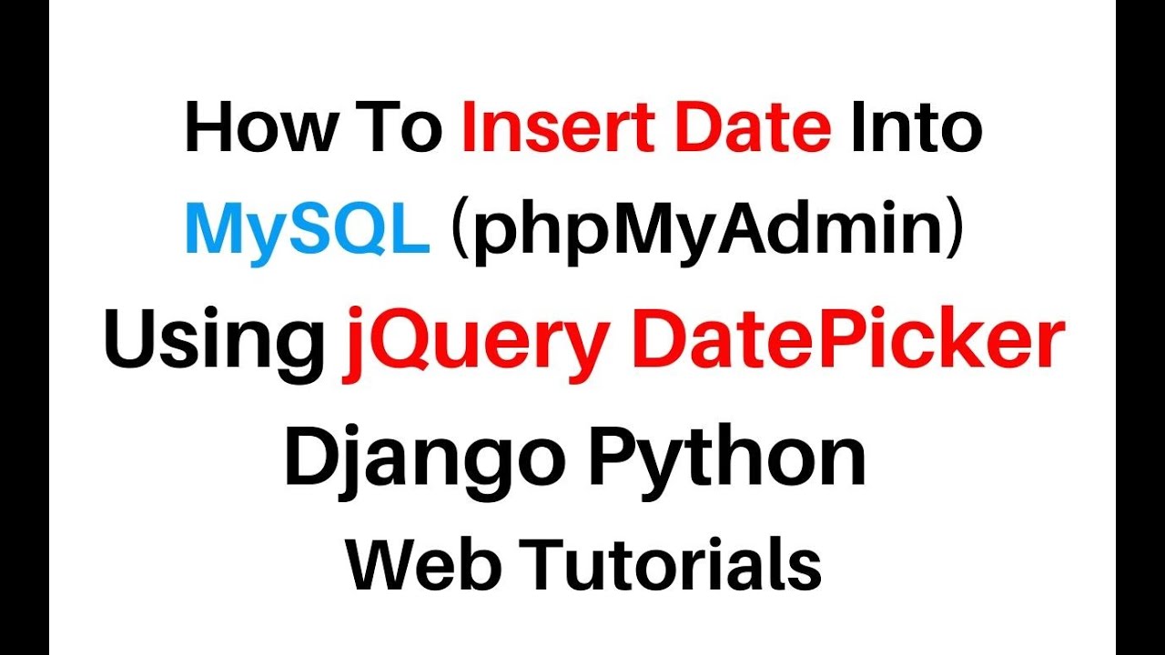 Python Django DateTime Picker and full stack development