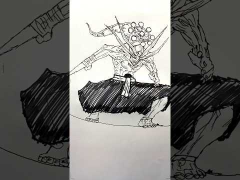 Sukuna Mahoraga Speed Drawing | Jujutsu Kaisen manga #gojo #sukuna #gojovssukuna
