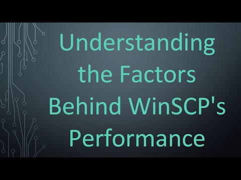 Understanding the Factors Behind WinSCP's Performance