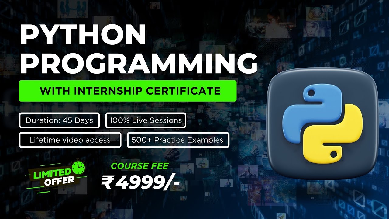 Python Programming Course with Internship Certificate