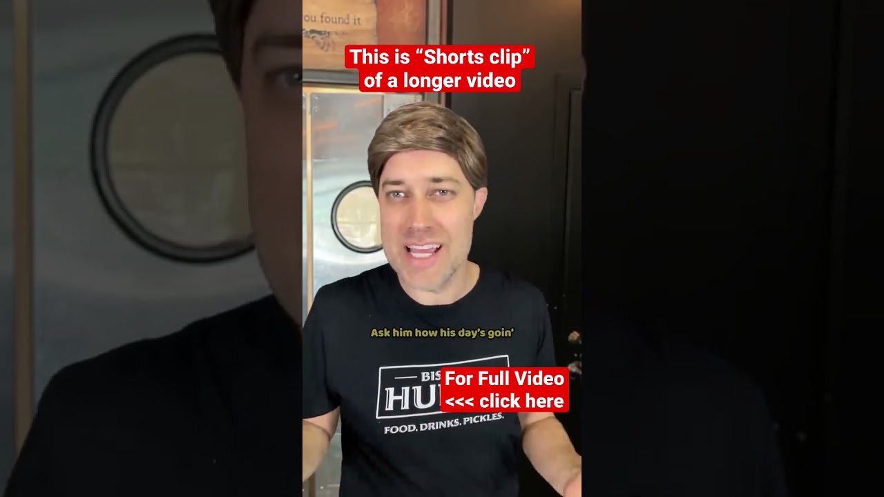 Shorts Clip of Server Skill: Chatting Up the Dishwasher #serverlife #restaurantlife