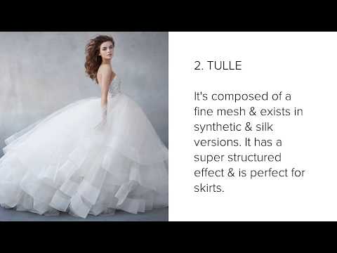 Top 5 Wedding Dress Fabrics